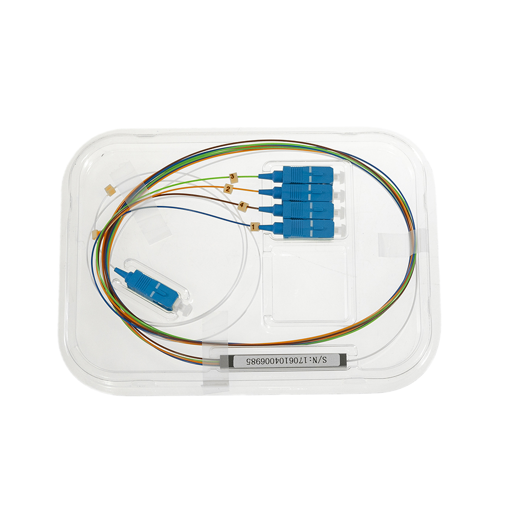 Fttx steel tube splitter 1x4 SC/UPC - FortShpejt